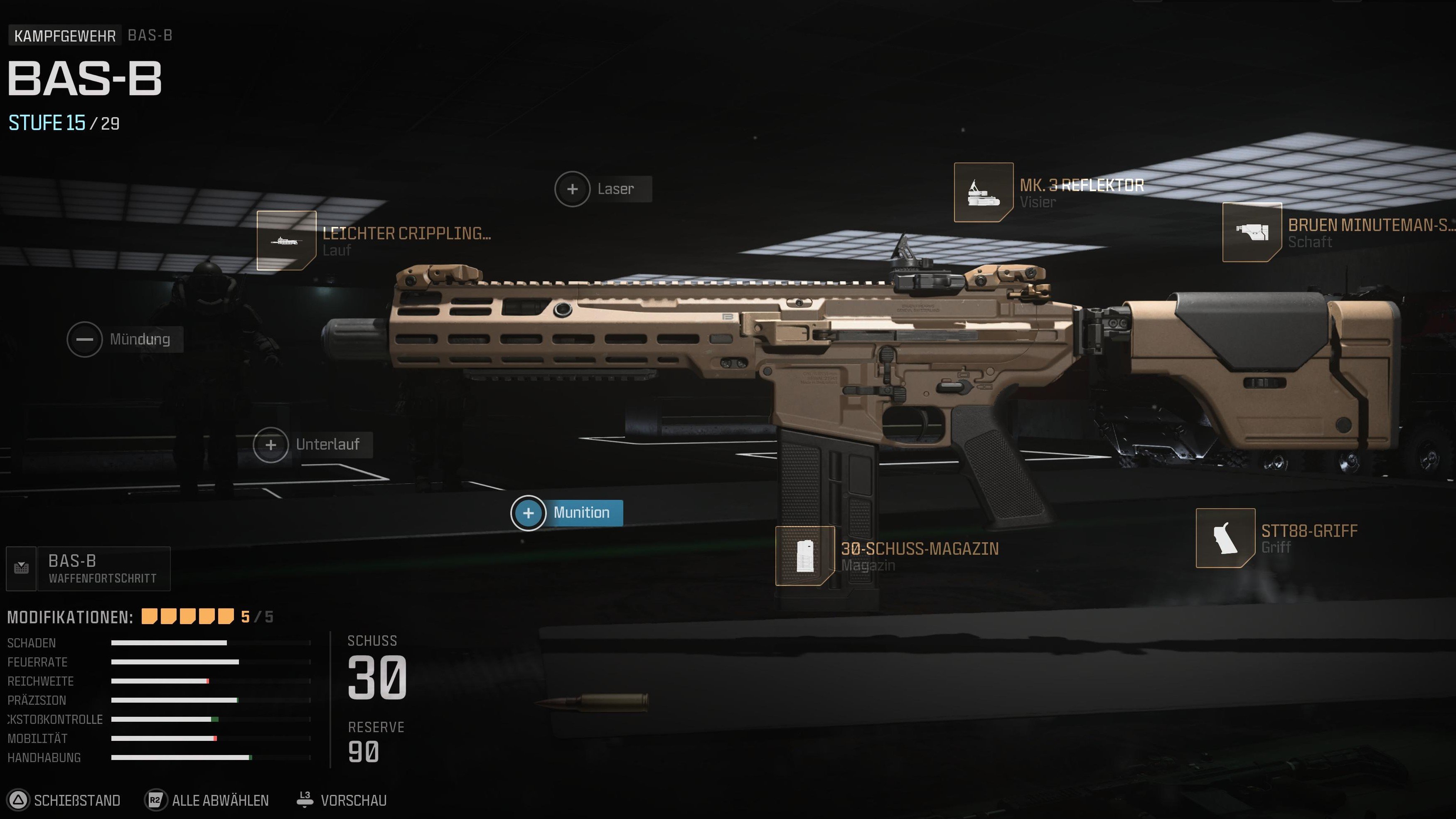 Call of Duty MW 3: BAS-B - Beste Setups, Aufsätze & Werte