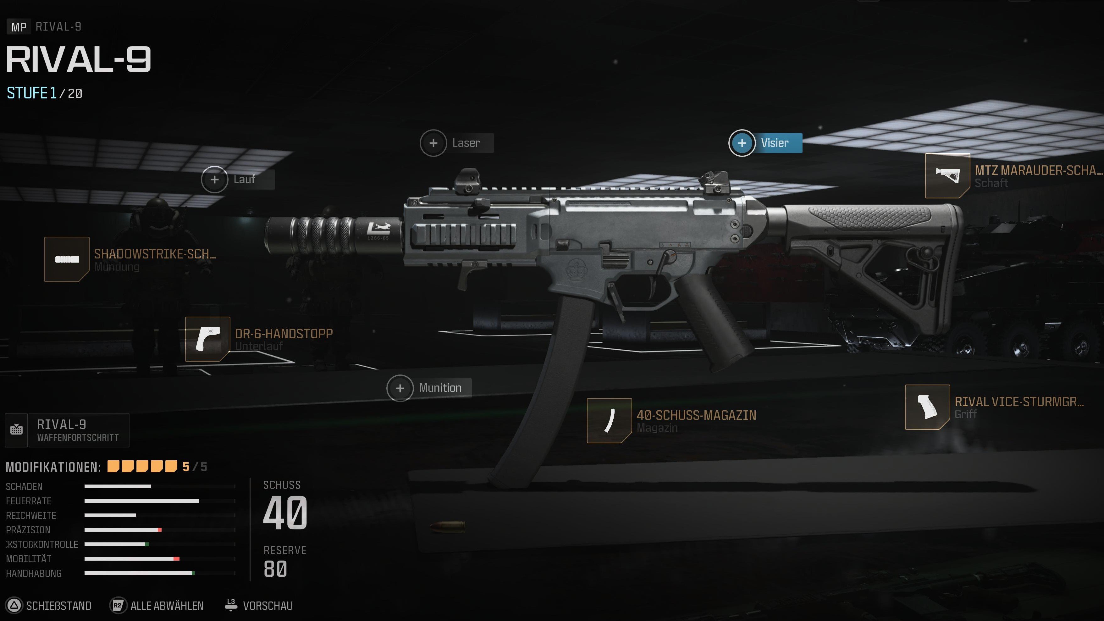 Call of Duty MW 3: Rival-9 - Beste Setups, Aufsätze & Werte