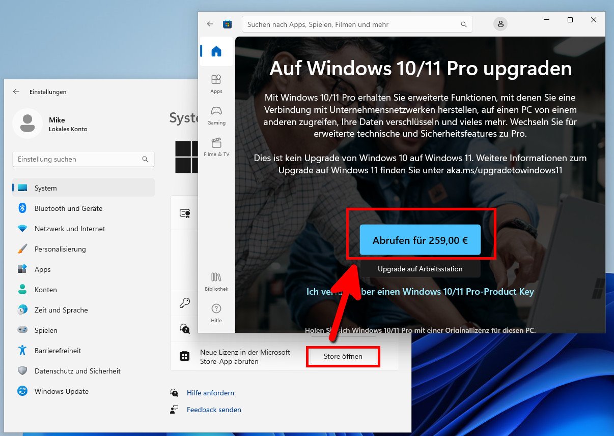 Von Windows 11 Home auf Pro upgraden – so geht's günstig