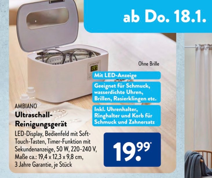 Aldi verkauft heute ein Produkt, das jeder mit Brille besitzen sollte