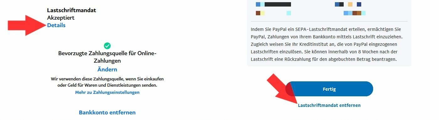 PayPal mit Lastschrift nutzen & Mandat widerrufen