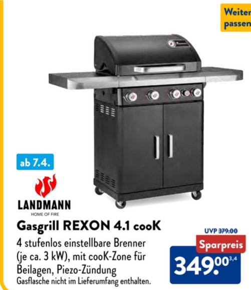 Aldi verkauft heute einen Premium-Gasgrill mit 5 Brennern zum Sparpreis