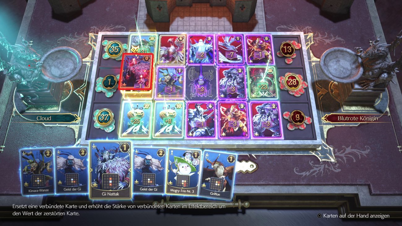 FF7 Rebirth: Bestes Deck, um die Blutrote Königin zu besiegen