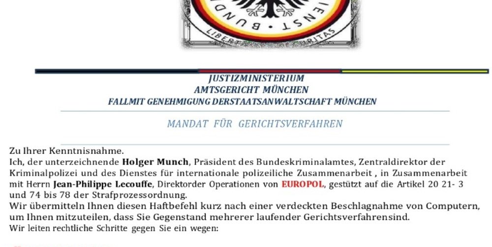 LKA-Drohung und Haftbefehl per E-Mail? Darum ist das gefährlich