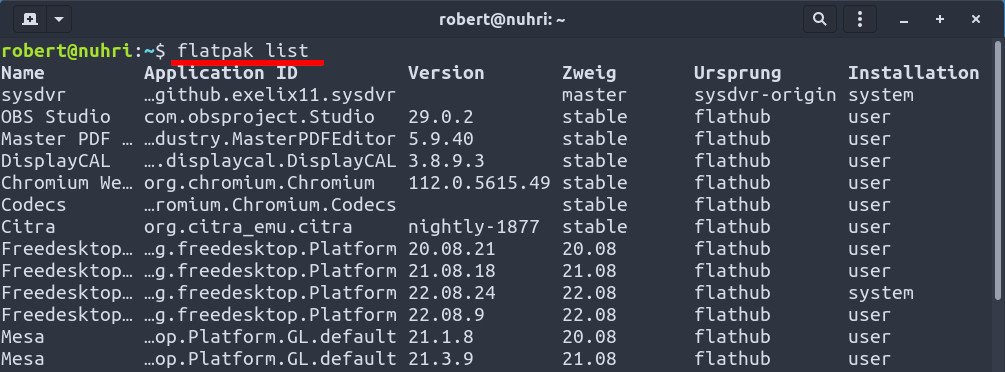 Ubuntu & Debian: „list installed packages“ mit APT-Befehl