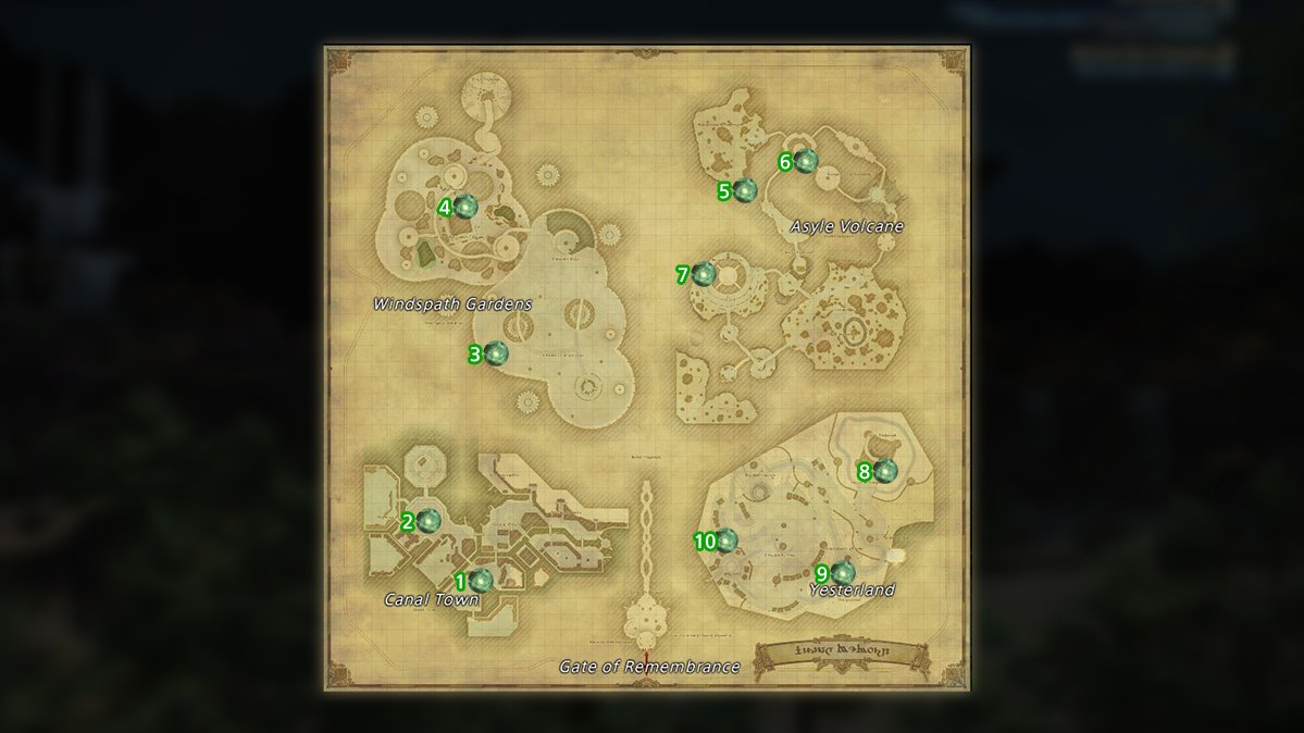 FF14: Location aller Windätherquellen in Dawntrail
