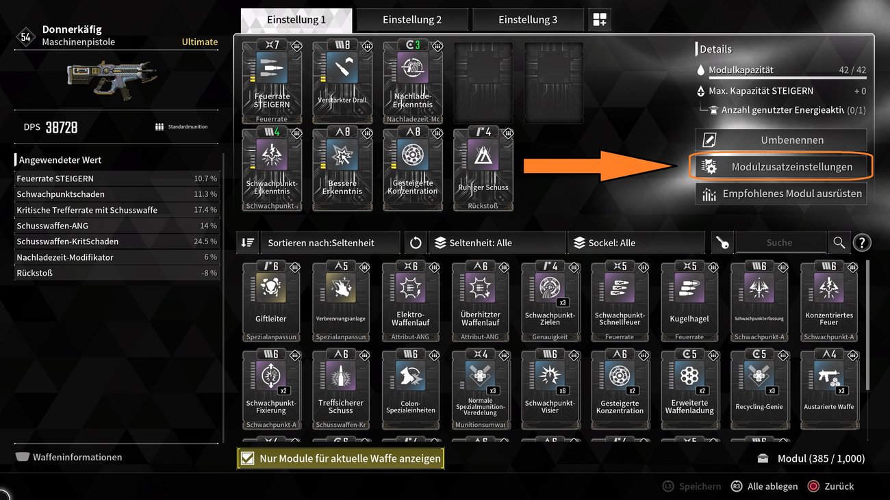 The First Descendant: Waffen-Level & Leistungsstufe erhöhen