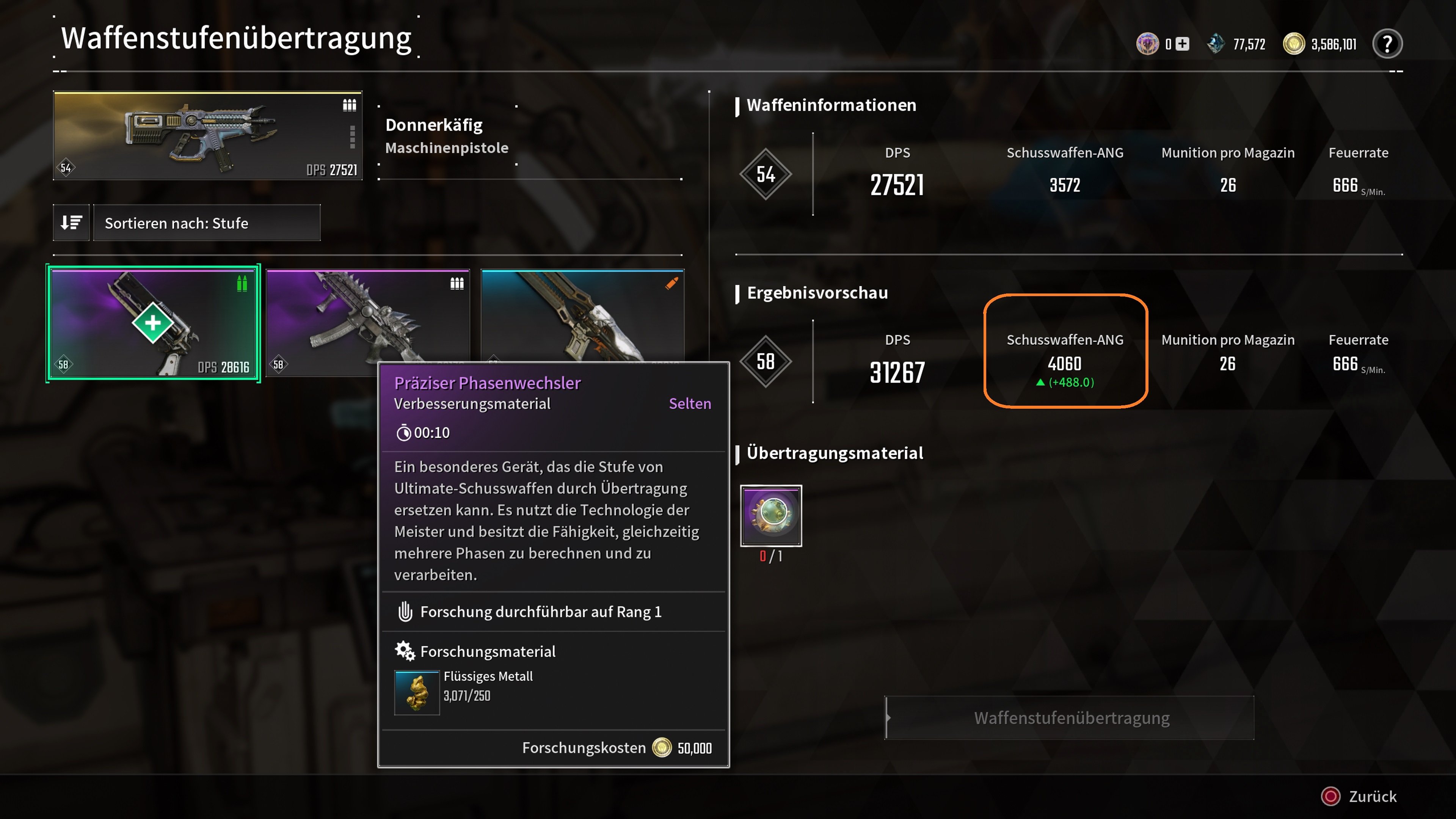 The First Descendant: Waffen-Level & Leistungsstufe erhöhen