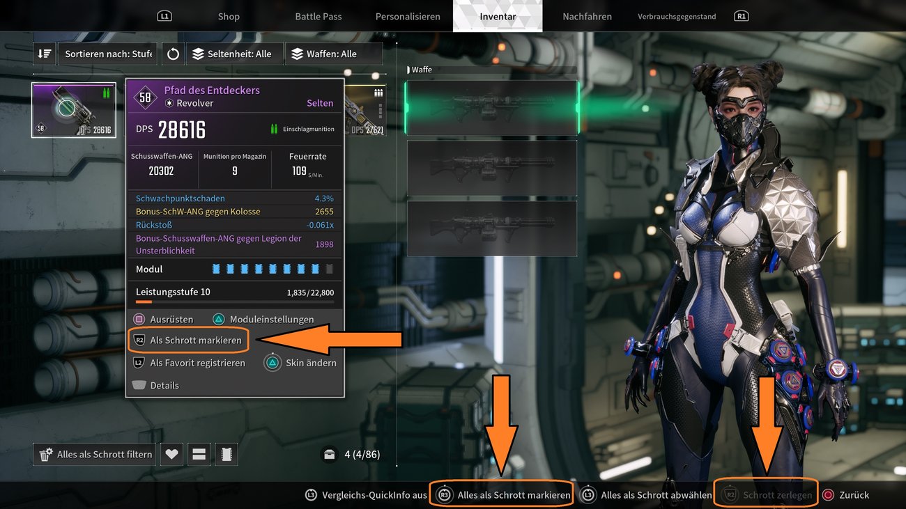 The First Descendant: Waffen zerlegen (PC, Playstation & Xbox)